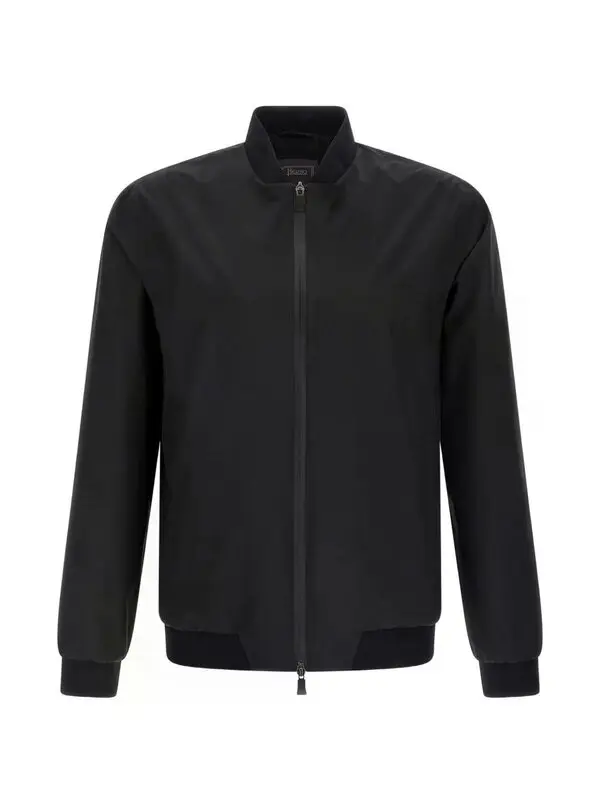 Herno Zip-up Bomber Jacket - Black