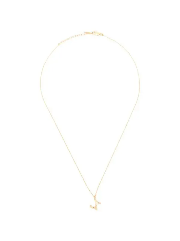 MISSOMA Mini Curly Molten Initial Necklace - Gold