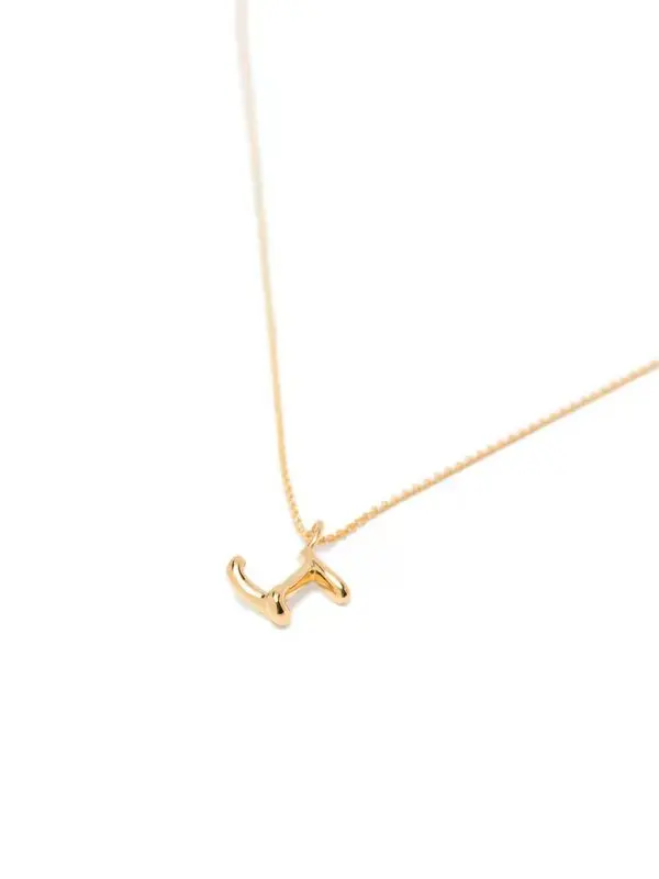 MISSOMA Mini Curly Molten Initial Necklace - Gold