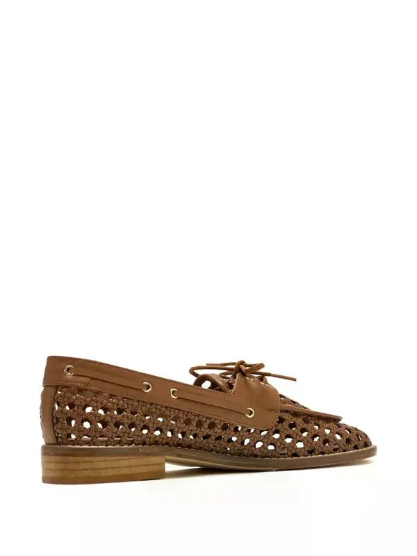ANDREA GOMEZ Woven Loafers
