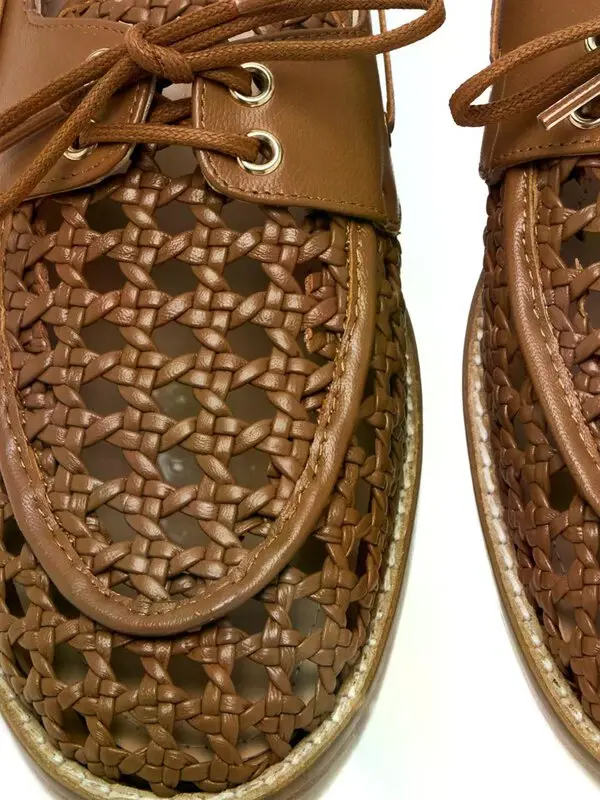 ANDREA GOMEZ Woven Loafers