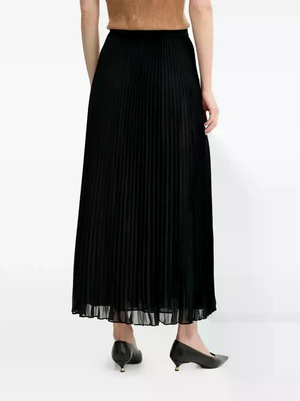 Luisa Spagnoli Fiammata Pleated Side-slit Maxi Skirt