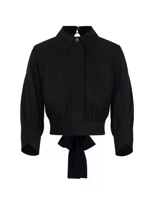 Elisabetta Franchi Button-detail Tie Blouse