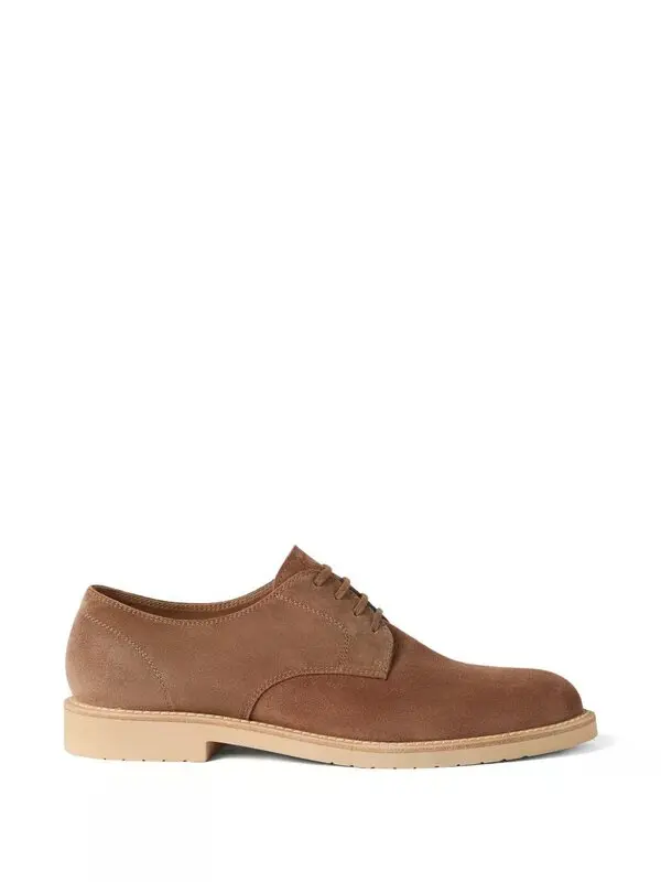 Brunello Cucinelli Suede Derby Shoes