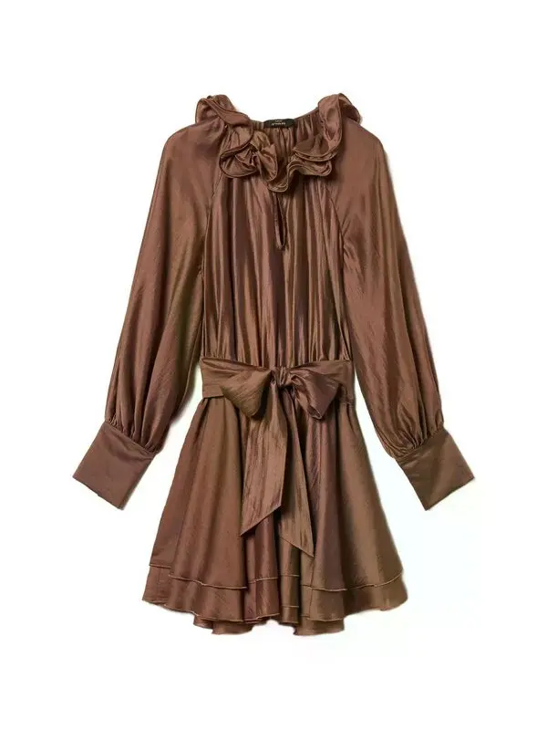 TWINSET Ruffled Belted Dress
