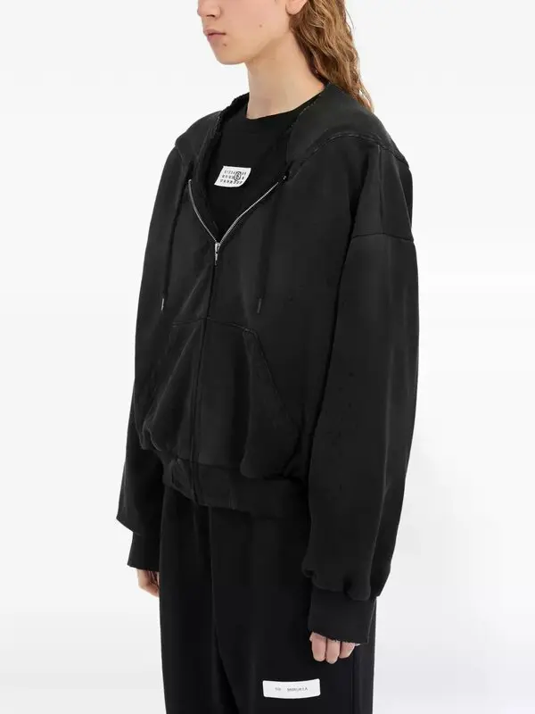 MAISON MARGIELA Zipped Hoodie - Black