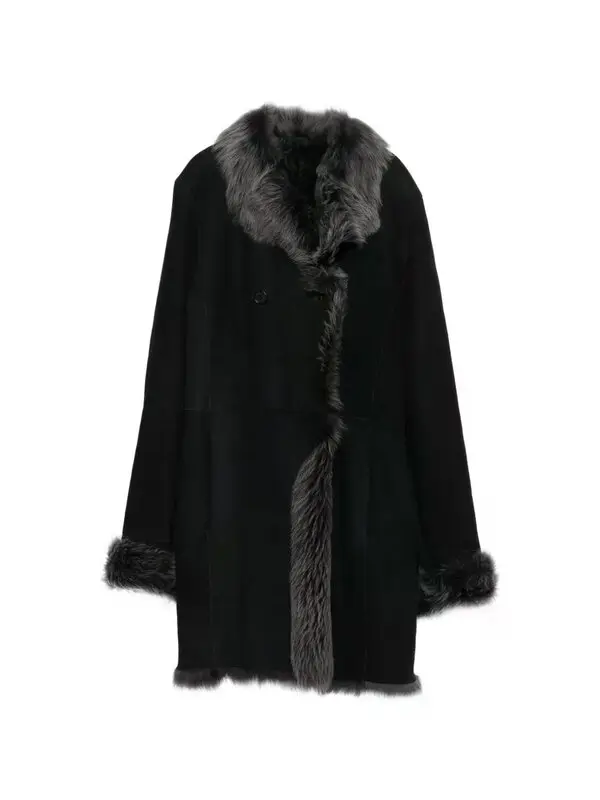 ROMEO GIGLI 1990s Fur Trim Coat