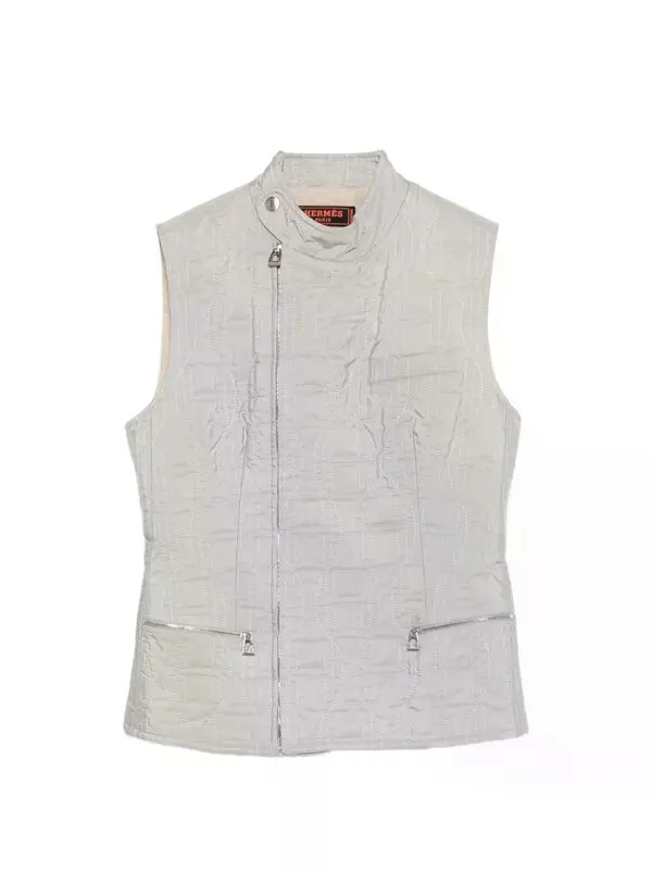 Hermès 2000s Quilted Zip Gilet