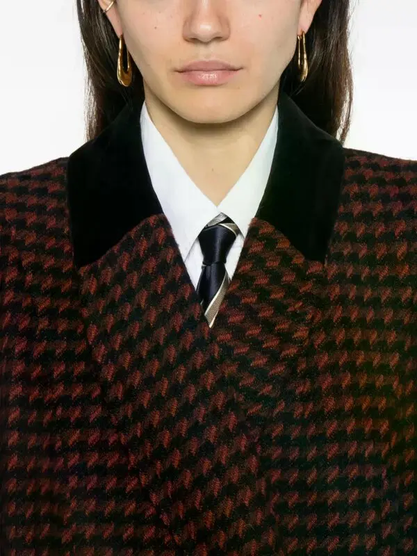 A.N.G.E.L.O. VINTAGE CULT 1980s Houndstooth Double-breasted Coat