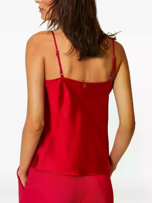 TWINSET Satin Knot Detail Top - Red