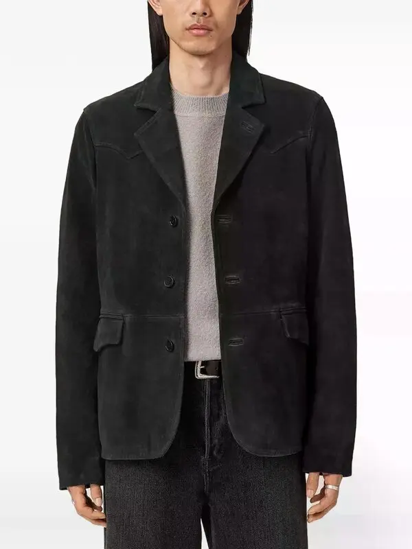 ALLSAINTS Hornett Panelled Blazer - Black