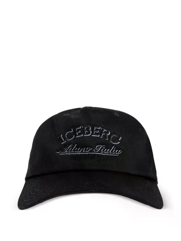 Iceberg Embroidered Baseball Cap - Black