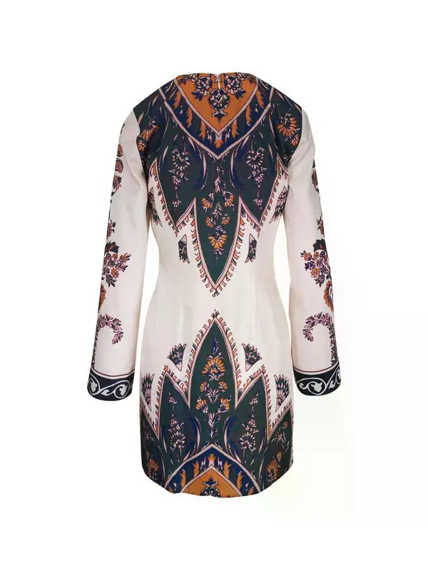 Veronica Beard Cromwell Printed Mini Dress - Neutrals | Editorialist