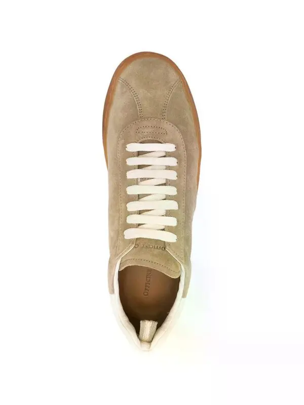 Officine Creative Halo Panelled Suede Sneakers - Neutrals