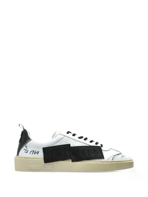 Dsquared2 Appliqué Leather Sneakers