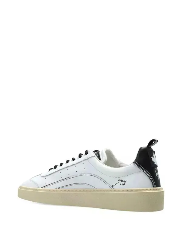 Dsquared2 Appliqué Leather Sneakers