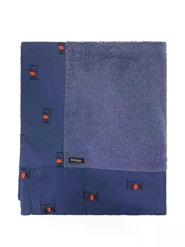 Kiton Logo Beach Towel - Blue