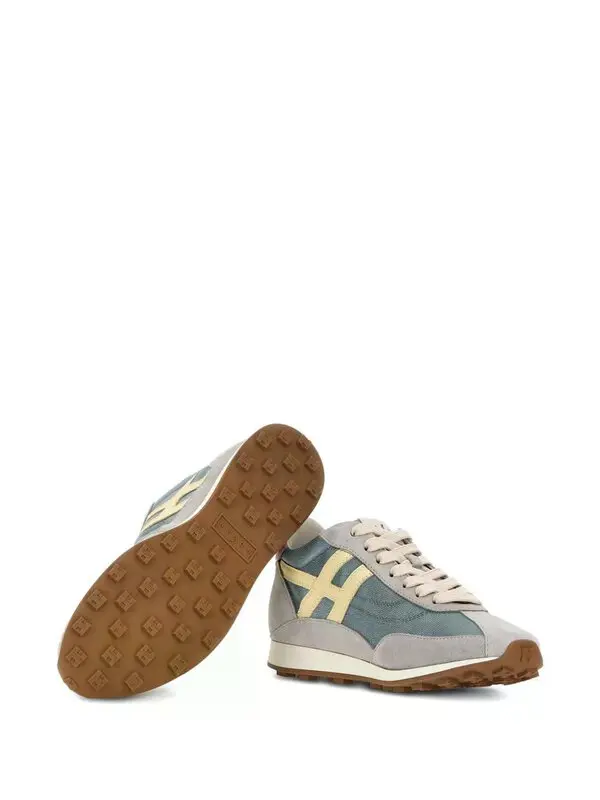 Hogan Panelled Logo-patch Sneakers - Grey