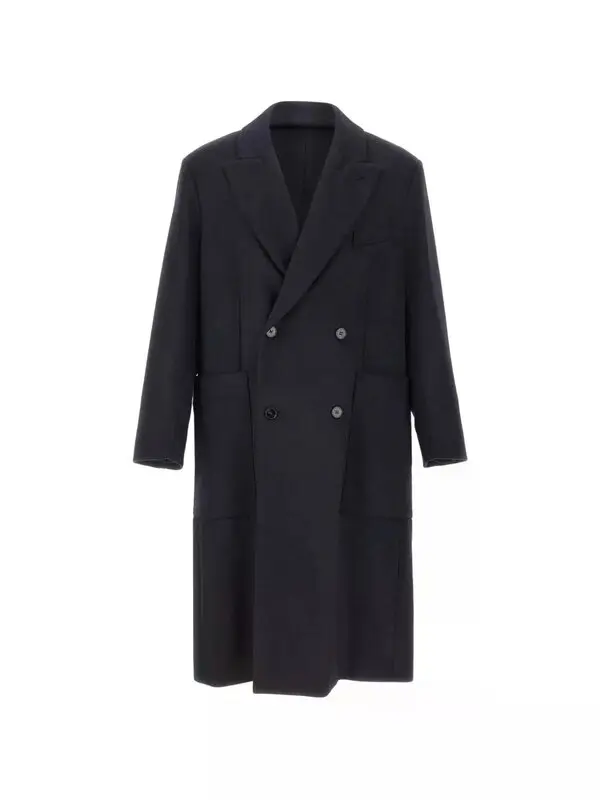 PALTO' Double-breasted Peak-lapel Coat