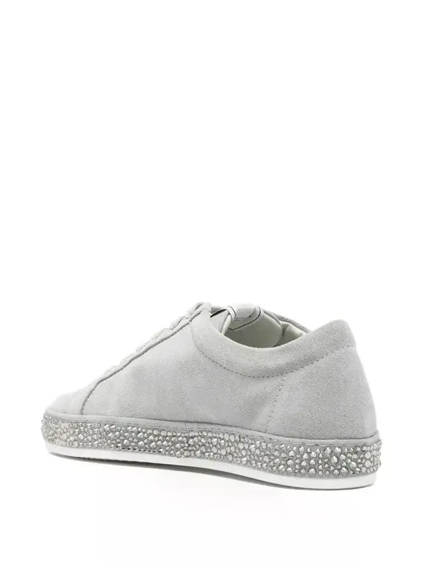 LE SILLA Andrea Round-toe Embellished Sneakers - Grey