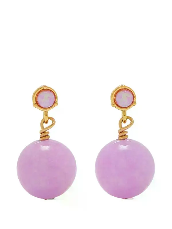 Anni Lu Ball Drop Earrings - Gold