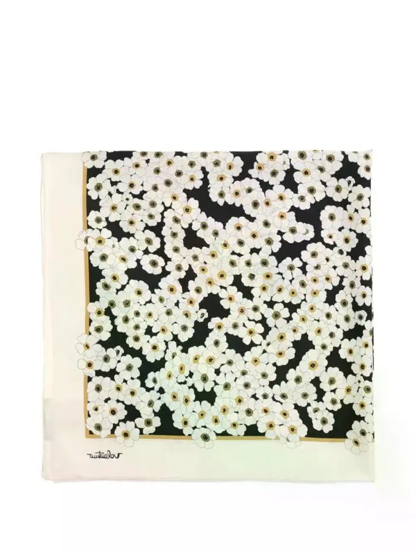 Valentino Garavani Floral-print Scarf - Neutrals
