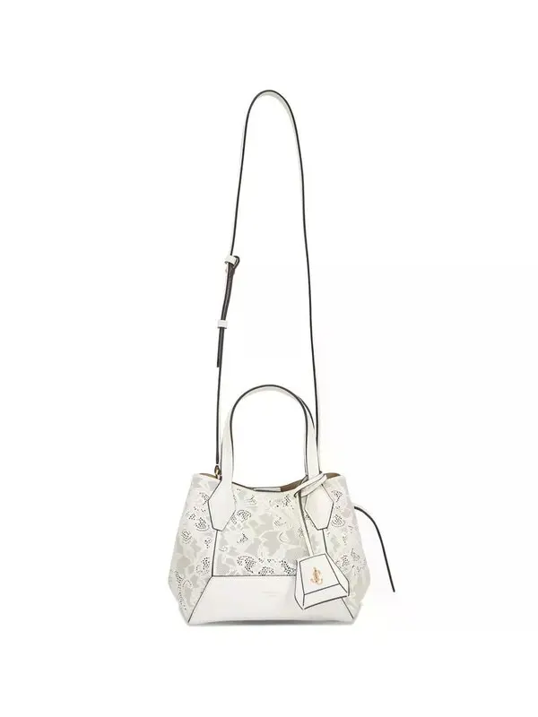 JIMMY CHOO Mini Floral Appliqué Tote Bag