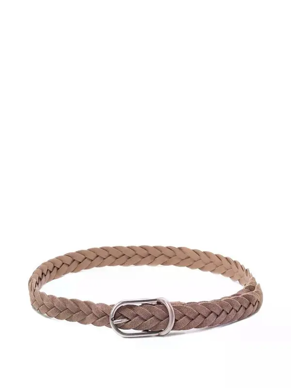 Brunello Cucinelli Braided Belt - Brown