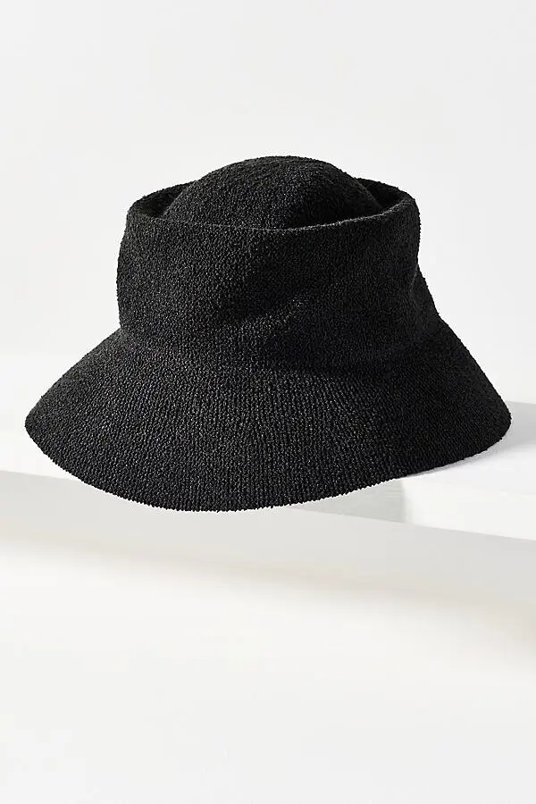 Anthropologie Nub Bucket Hat - Black
