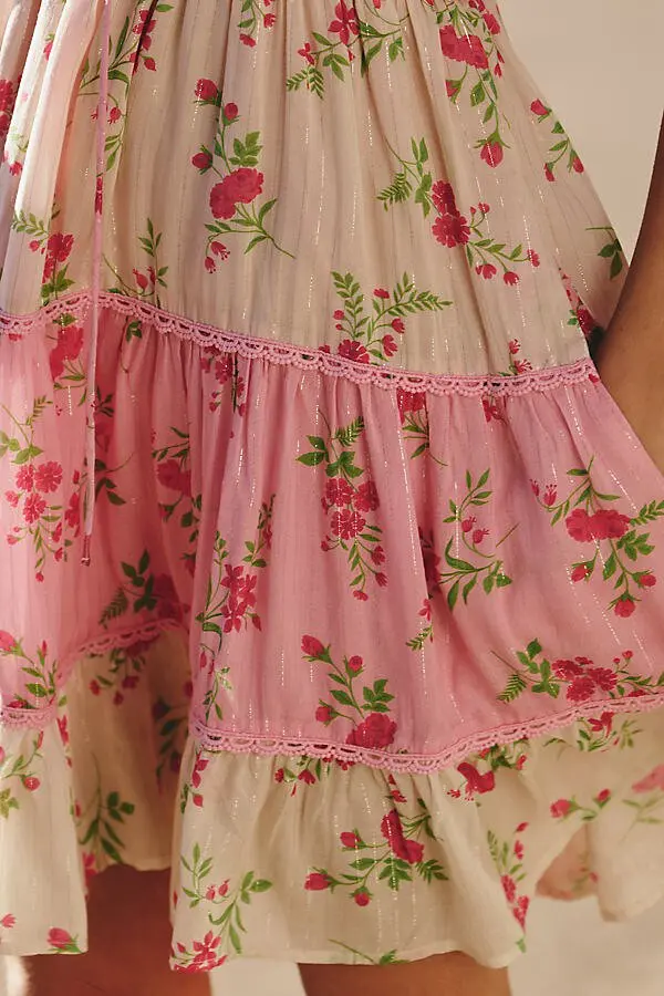 PQ SWIM Tiered Ruffle Mini Dress
