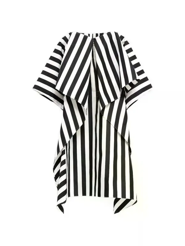 Jacquemus Striped Layered Dress - White