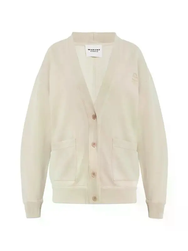 MARANT ETOILE Stephy Pocket Button Cardigan - Neutrals