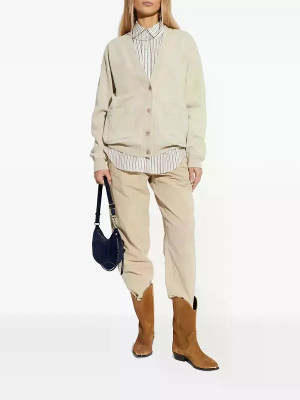 MARANT ETOILE Stephy Pocket Button Cardigan - Neutrals