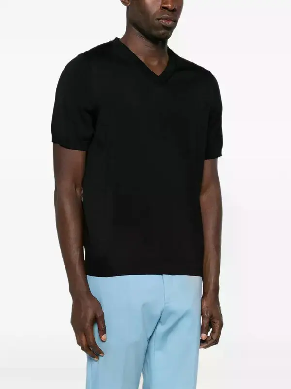 Sandro V-neck Short-sleeve T-shirt