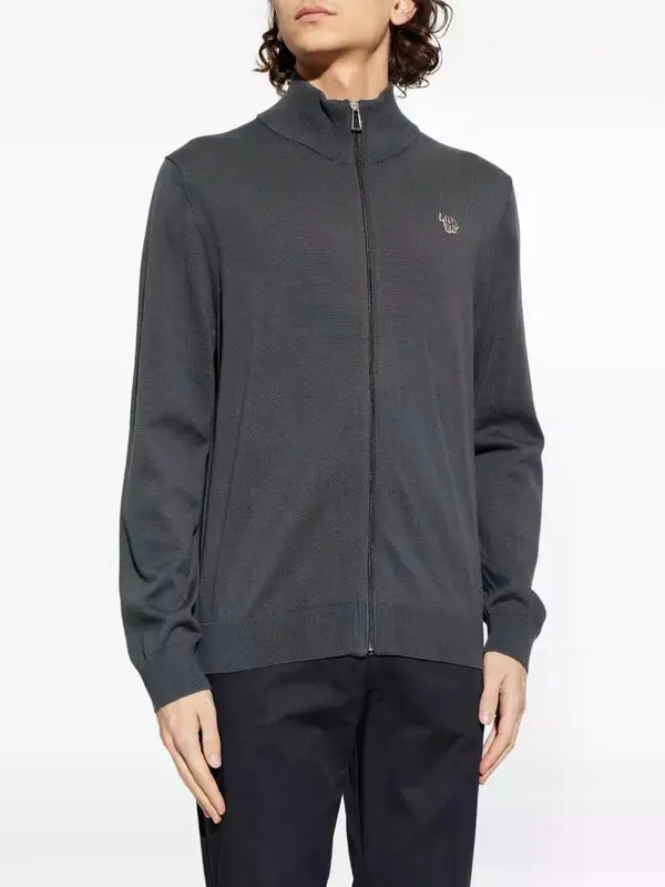 Paul Smith Zebra-logo Zip-up Cardigan