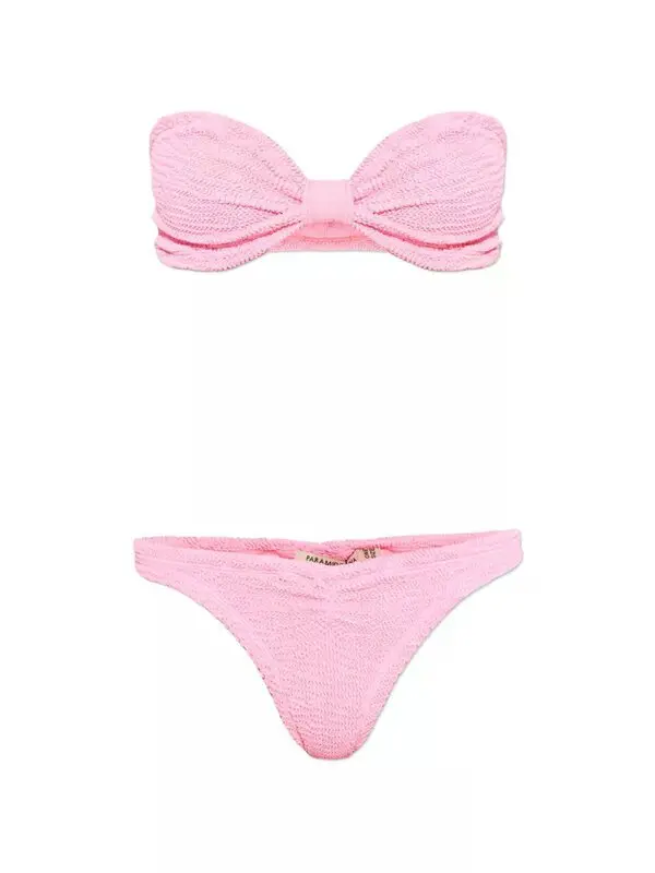 PARAMIDONNA Lucy Textured Two-piece Swimsuit - Pink