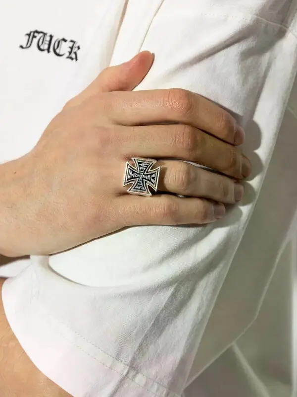 Vetements Cross Signet Ring