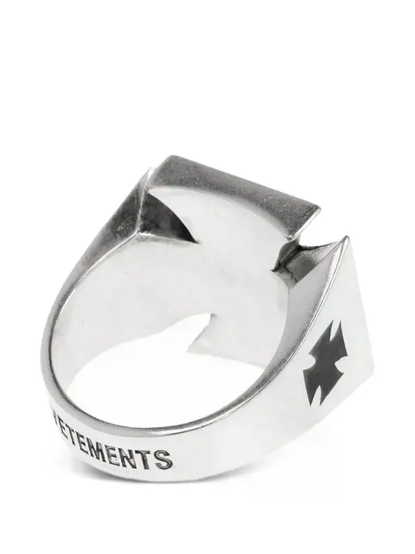 Vetements Cross Signet Ring