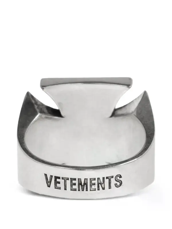 Vetements Cross Signet Ring
