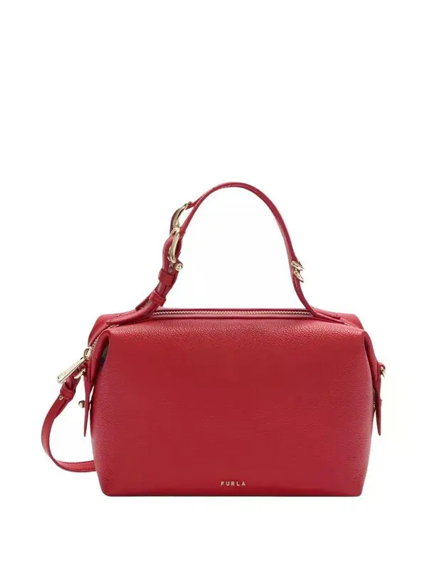 Furla Leather Tote Bag - Red