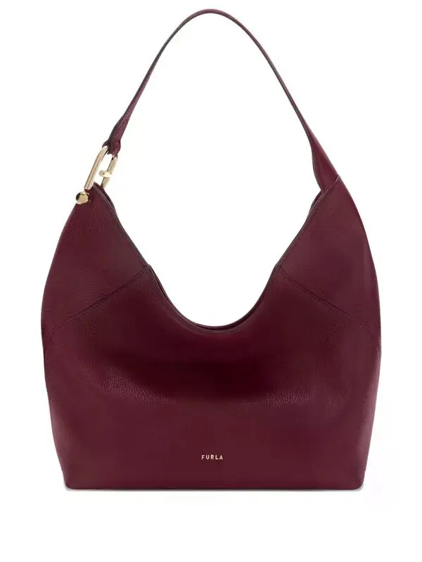 Furla Lara Medium Leather Shoulder Bag - Red