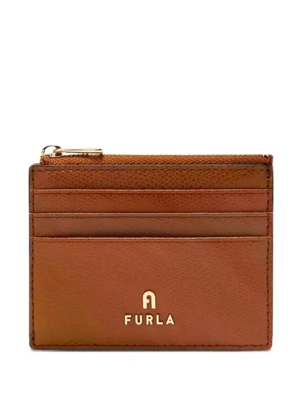 Furla Small Camelia Logo-detail Wallet - Brown