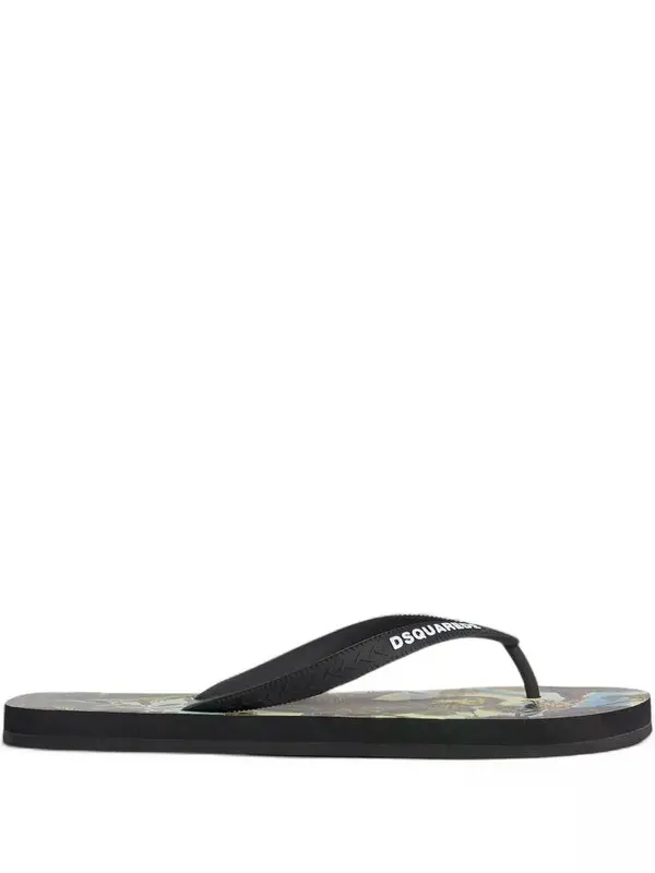 Dsquared2 Flip Flops With Palm Print