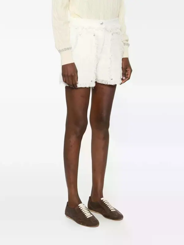 MSGM Fringed-detail Pocket Shorts