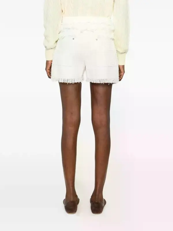MSGM Fringed-detail Pocket Shorts