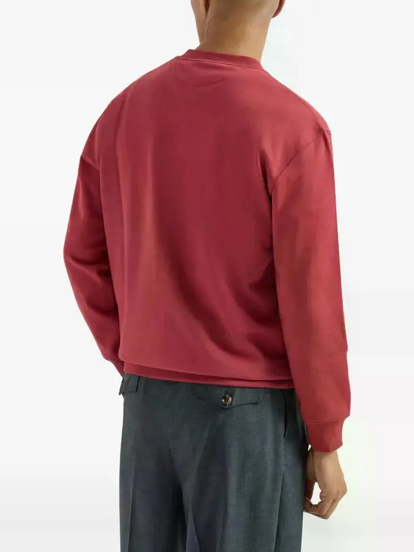 Brunello Cucinelli Logo-print Sweatshirt - Red