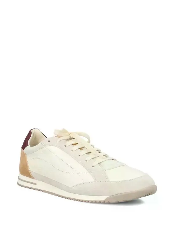 Brunello Cucinelli Panelled Lace-up Sneakers - Neutrals