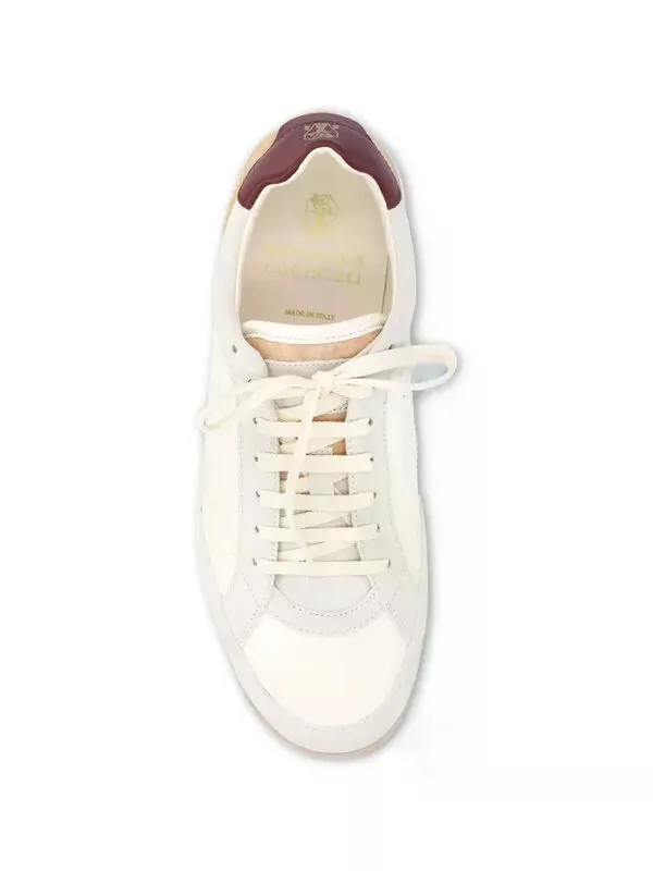 Brunello Cucinelli Panelled Lace-up Sneakers - Neutrals