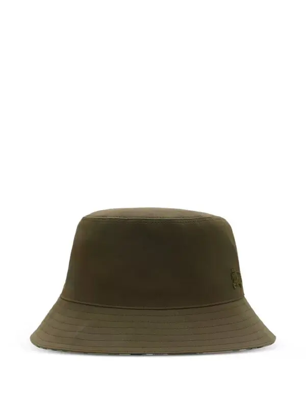 Burberry Embroidered Reversible Bucket Hat - Green