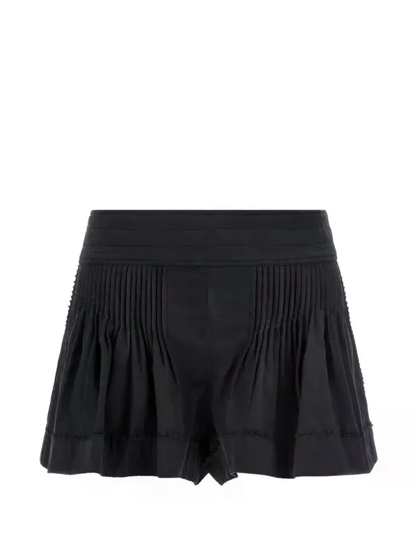 Isabel Marant Étoile Cybila Pleated Shorts - Black